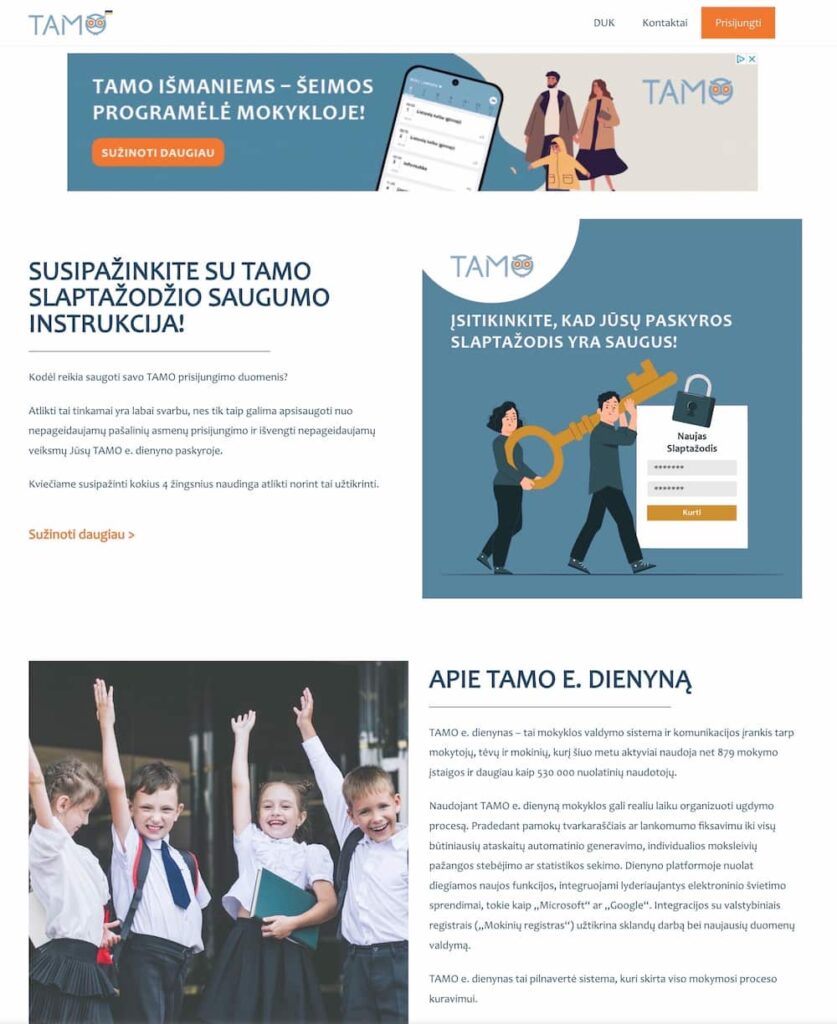 Tamo | Prisijunkite į Tamo dienyną